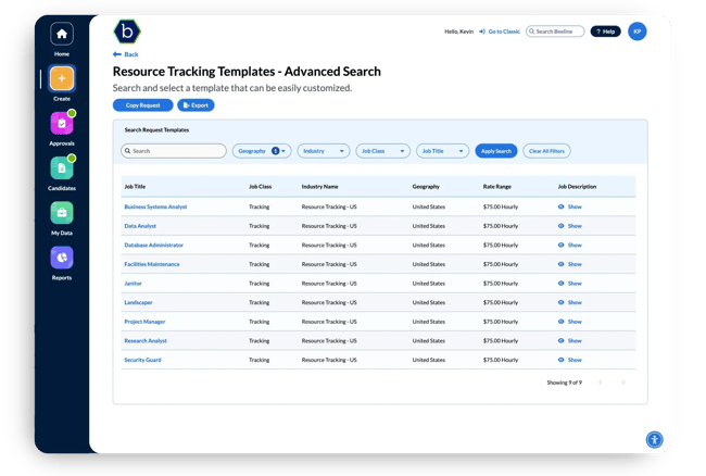 Resource Tracking Beeline